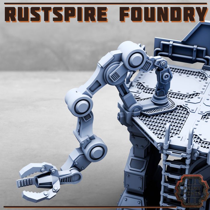 3D Printable Rustspire Foundry by Print Minis